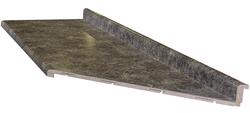 CustomCraft Countertops® Pre-Cut 6' Jamocha Granite Right Miter ...
