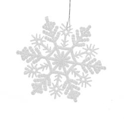 Enchanted Forest® 3" Glitter Snowflake Ornaments - 5 Pack - Assorted ...