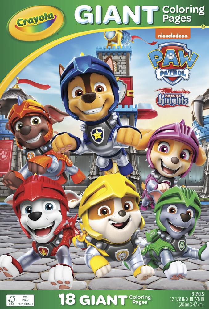 crayola paw patrol giant coloring pages