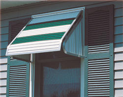 3500 Series Aluminum Window Awning with Sidewings 29" Projection x 32 ...