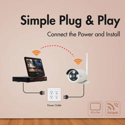 Crystal Vision® Wireless NVR Security Camera Kit with Monitor at Menards®