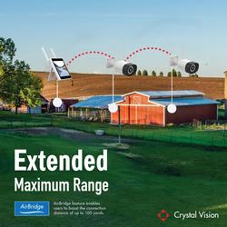 Crystal Vision® Wireless NVR Security Camera Kit with Monitor at Menards®