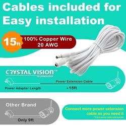 Crystal Vision® Wireless Camera Power Extension Cable - 4 Pack at Menards®