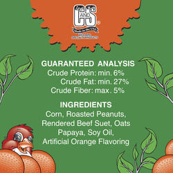 C&S Products® Orange Delight Dough No Melt Bird Suet Cake - 11.75 oz at ...