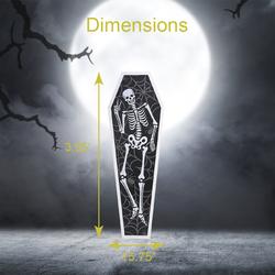 Pumpkin Hollow™ 3'11" Peace Sign Skeleton Halloween Porch Sign at Menards®