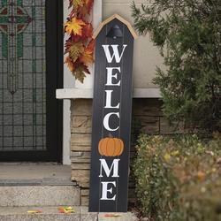 Pumpkin Hollow™ 3'11" LED "Welcome" Fall Porch Sign at Menards®