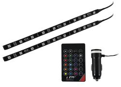 LED Innovation™ 9" Multicolor Ultra Bright Light Strips with Remote - 2 ...