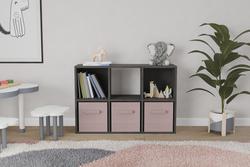 Dakota™ 24-3/4"W x 36-3/4"H x 11-3/8"D Charcoal 6-Cube Storage ...