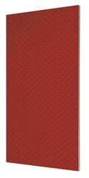 KLËARVŪE Cabinetry® 15" W x 30" H Red Diamond Plate Melamine Slab ...