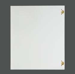 KLËARVŪE Cabinetry® 24" W x 25" H Öland® White Melamine Slab Cabinet ...