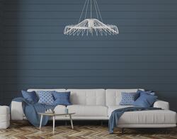 Dakota™ 5-1/8" x 8' Matte Blue Prefinished Skinny Shiplap Wall Plank at ...