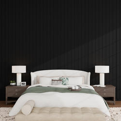 Dakota™ 5-1/8" x 8' Matte Black Prefinished Skinny Shiplap Wall Plank ...