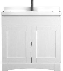 Dakota™ Monroe 36"W x 21-5/8"D White Oak Bathroom Vanity Cabinet at ...