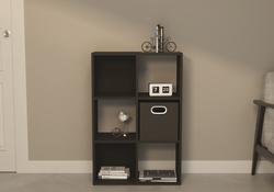 Dakota™ 24-3/4"W x 36-3/4"H x 11-3/8"D Charcoal 6-Cube Storage ...