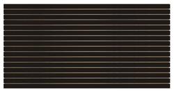 Dakota™ 3/4 x 24 x 48 Black Prefinished Slatwall Panel at Menards®