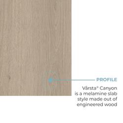 KLËARVŪE Cabinetry® 18" W x 30" H Vårsta® Canyon Melamine Slab Cabinet ...