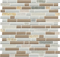 Mohawk® Phase Pearl 12 x 12 Glass and Stone Mosaic Tile at Menards®