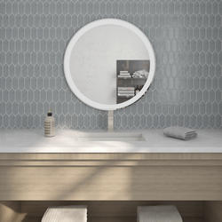 Mohawk® Artisan Grove Handcrafted Mink 12 x 11 Ceramic Picket Mosaic ...