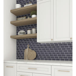 Mohawk® Artisan Grove Handcrafted Midnight 12 x 12 Ceramic Brick Joint ...