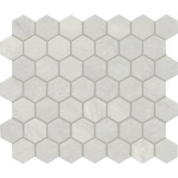 Mohawk® Artisanal Stone Blanco Hexagon 12 x 11 Ceramic Mosaic Tile at ...