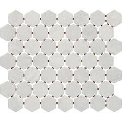 Mohawk® Artisanal Stone Blanco Hexagon 12 x 11 Ceramic Mosaic Tile at ...