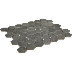 Mohawk® Artisanal Stone Grigio Hexagon 12 x 11 Ceramic Mosaic Tile at ...