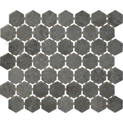 Mohawk® Artisanal Stone Grigio Hexagon 12 x 11 Ceramic Mosaic Tile at ...