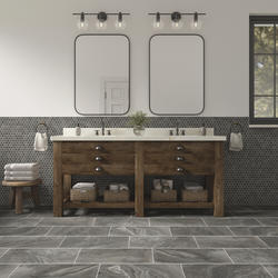 Mohawk® Artisanal Stone Grigio 12 x 24 Porcelain Floor and Wall Tile at ...