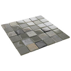 Mohawk® Brightmore Lake Shore 12 x 12 Glass and Stone Mosaic Tile at ...