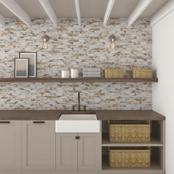 Mohawk® Clean Protect™ Relaxed Rustic Whitewash 2 x 8 Porcelain Floor ...