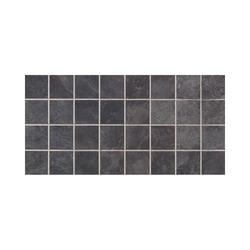 Mohawk® Continental Slate Asian Black 12 x 24 Porcelain Mosaic Tile at ...