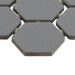 Mohawk® Vivant™ Matte Suede Gray 12 x 10 Ceramic Hexagon Mosaic Tile at ...