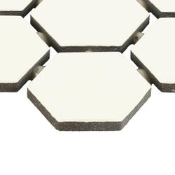 Mohawk® Vivant™ Matte Arctic White 12 x 10 Ceramic Hexagon Mosaic Tile ...
