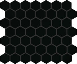 Mohawk® Vivant™ Semi-Gloss Black 12 x 10 Ceramic Hexagon Mosaic Tile at ...