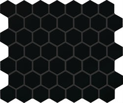 Mohawk® Vivant™ Matte Black 12 x 10 Ceramic Hexagon Mosaic Tile at Menards®