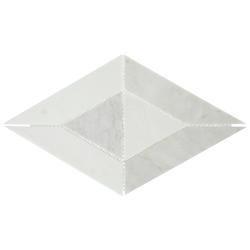 Mohawk® Deco Accents Carrara White and Thassos White 10 x 18 Marble ...