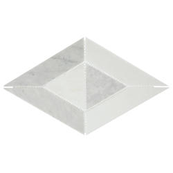 Mohawk® Deco Accents Carrara White and Thassos White 10 x 18 Marble ...