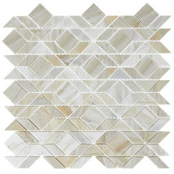 Mohawk® Deco Accents Namaste 13 x 13 Marble Framework Mosaic Tile at ...