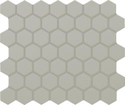 Mohawk® Vivant™ Semi-Gloss Desert Gray 12 x 10 Ceramic Hexagon Mosaic ...
