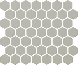 Mohawk® Vivant™ Semi-Gloss Desert Gray 12 x 10 Ceramic Hexagon Mosaic ...