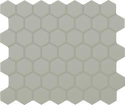 Mohawk® Vivant™ Matte Desert Gray 12 x 10 Ceramic Hexagon Mosaic Tile ...