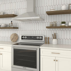 Mohawk® European Farmhouse Lace White 3 x 12 Picket Ceramic Wall Tile ...