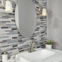 Mohawk® Inspired Earth Fog 11 x 14 Glass and Stone Mosaic Tile at Menards®