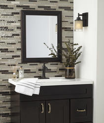 Mohawk® Glass Escape Bronze 15 x 11 Glass and Stone Mosaic Tile at Menards®