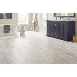 Mohawk® Fast Tile™ Premier Marble Brook 12 x 24 Locking Porcelain Floor ...