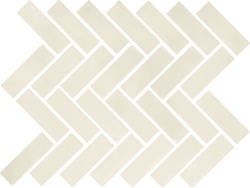 Mohawk® Vivant™ Matte Biscuit 9 x 12 Ceramic Herringbone Mosaic Tile at ...