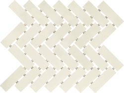 Mohawk® Vivant™ Matte Biscuit 9 x 12 Ceramic Herringbone Mosaic Tile at ...