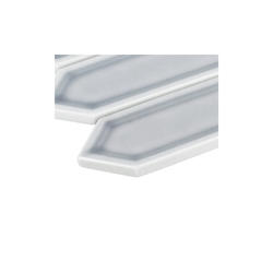 Mohawk® Maple Brook Gray Screen 12 x 9 Recycled Glass Picket Mosaic ...