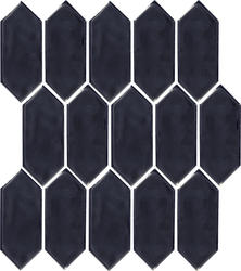 Mohawk® Artisan Grove Handcrafted Midnight 12 x 11 Ceramic Picket ...