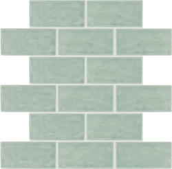 Mohawk® Artisan Grove Handcrafted Seafoam 12 x 12 Ceramic Brick Joint Mosaic Tile at Menards®